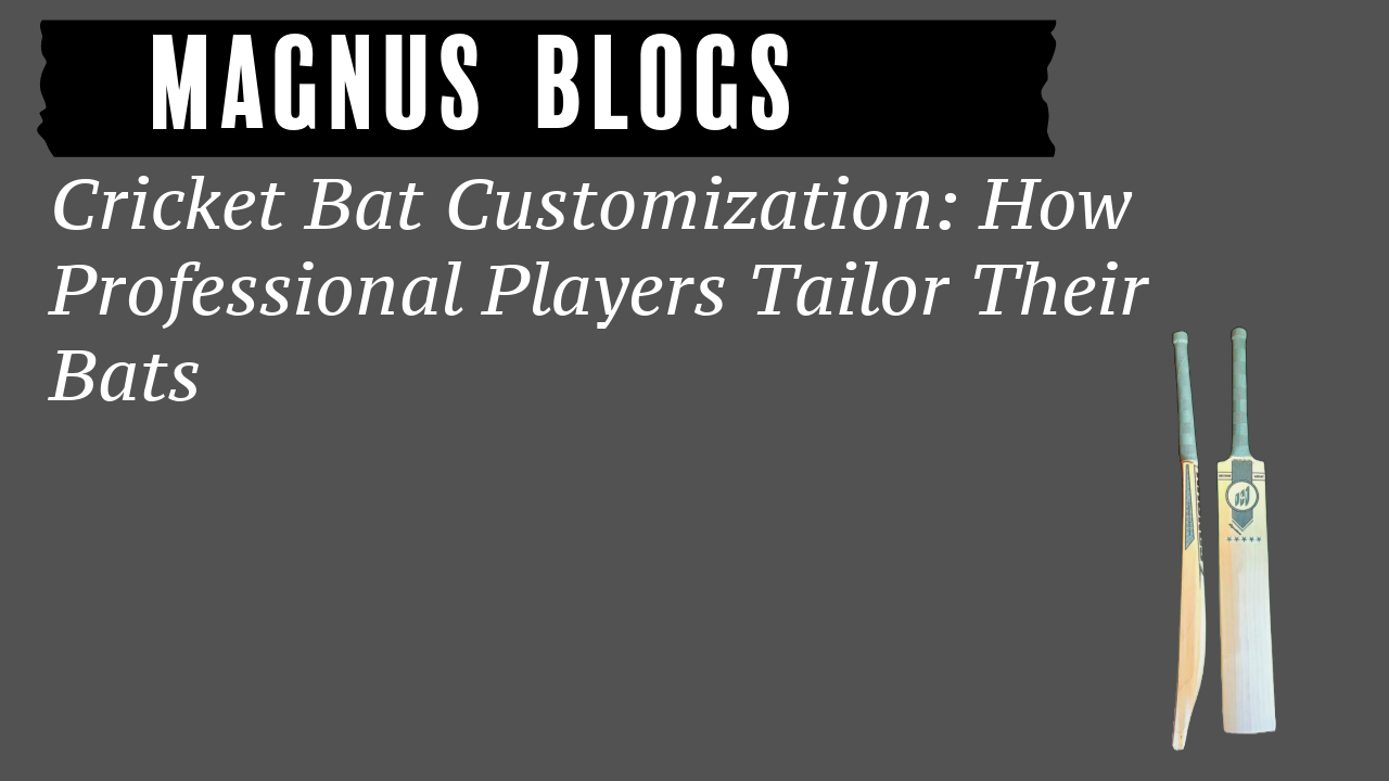 Cricket Bat Customization: How Professional Players Tailor Their Bats